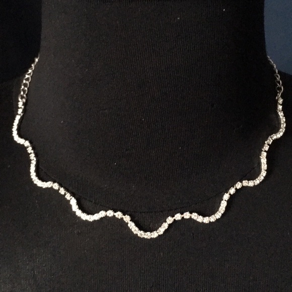 Jewelry | Wavy Crystal Necklace | Poshmark